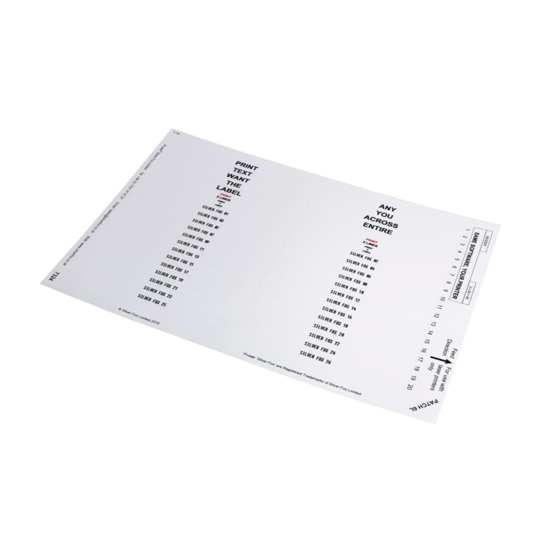 Prolab® Patch Panel Labels – Silver Fox Labeling